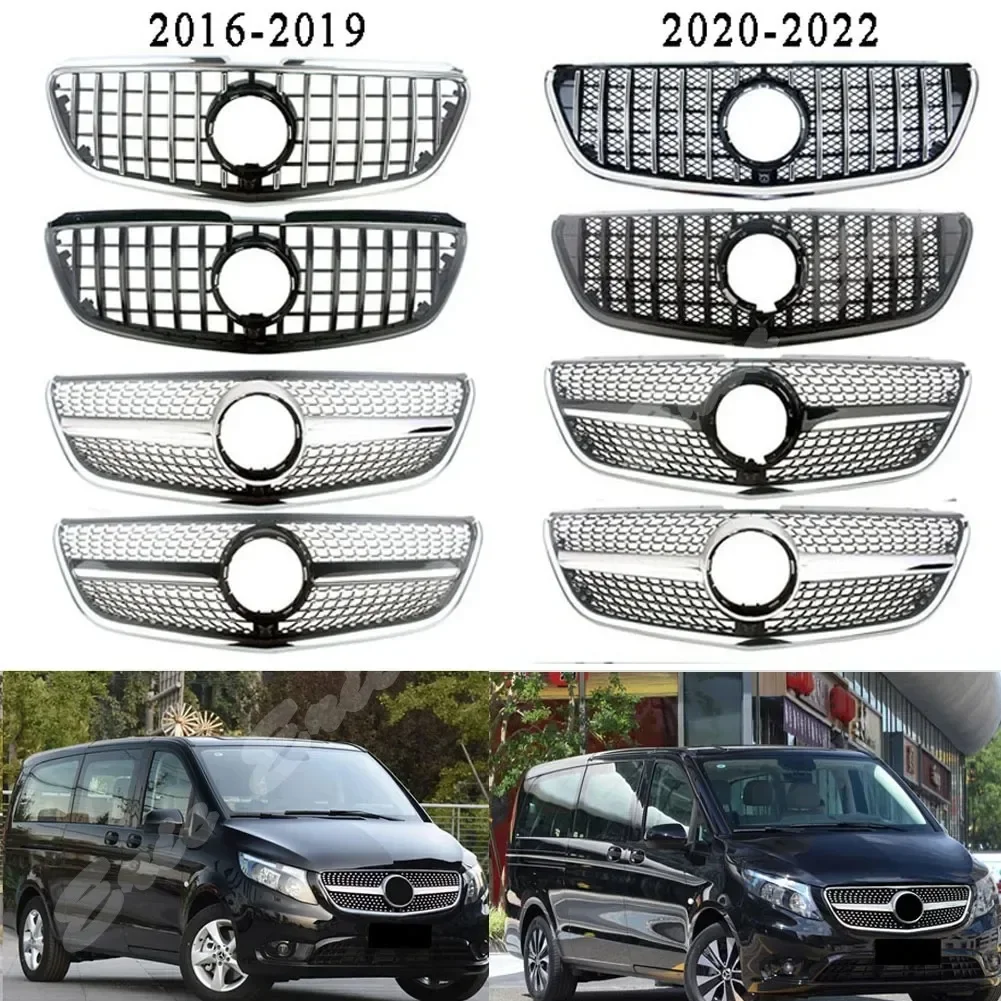 Front-Racing-Grille-Upper-Facelift-Grill-For-Mercedez-Benz-W447-Metris ...