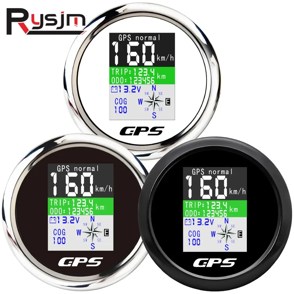 HD-85mm-GPS-Speedometer-Odometer-Trip-ODO-COG-Voltmeter-TFT-Screen ...