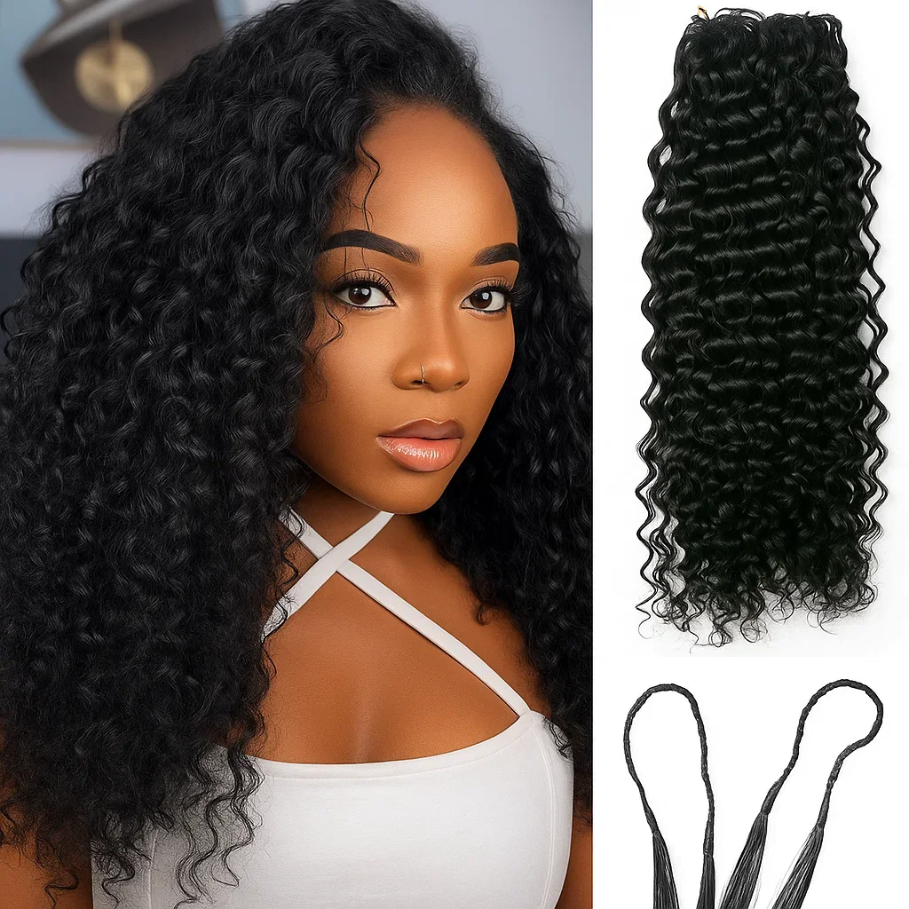 Petites spirales bouclés Crochet cheveux humains pour les femmes ...