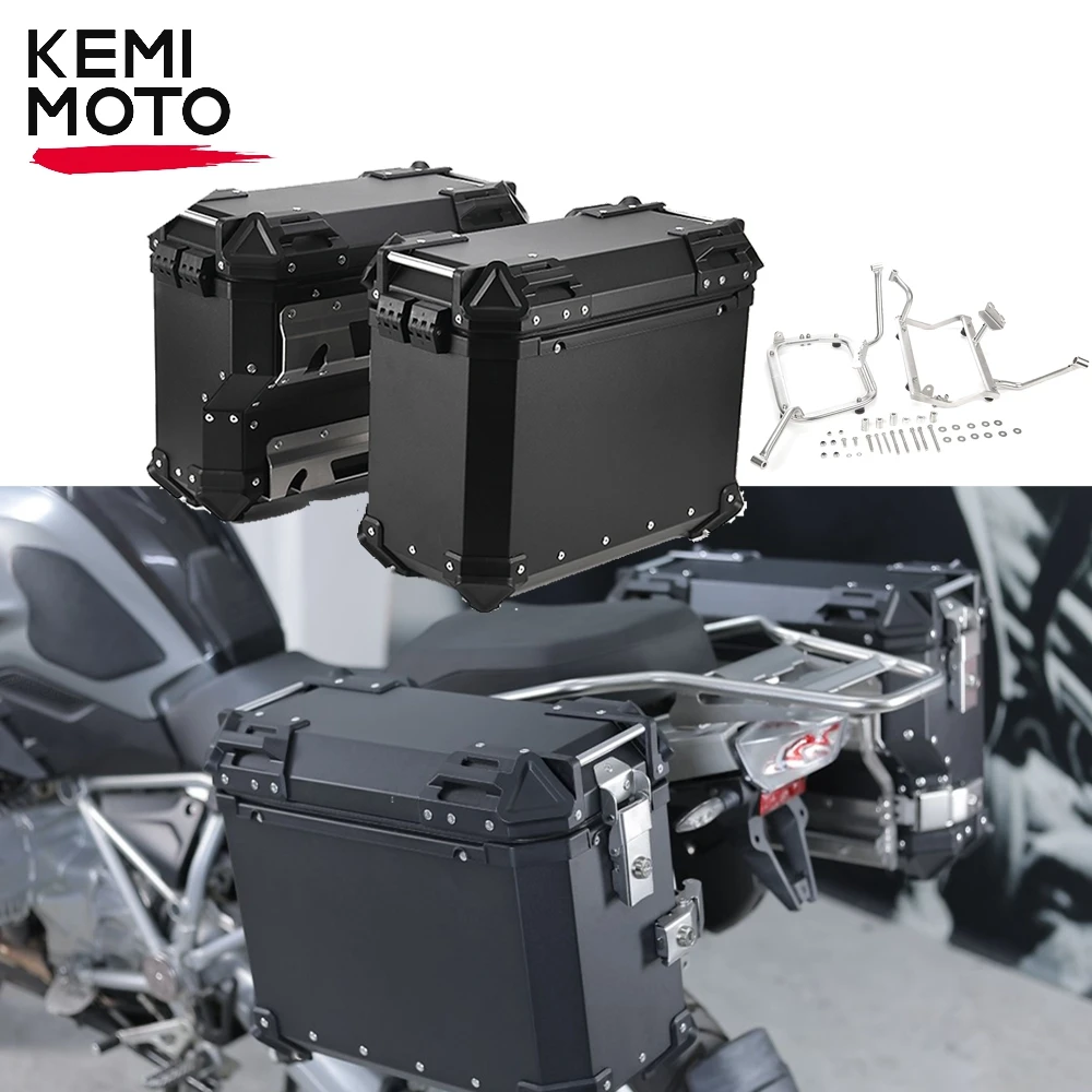 37L-Side-Box-Motorcycle-Top-Case-Luggage-Bags-Rack-Saddlebag-Support ...