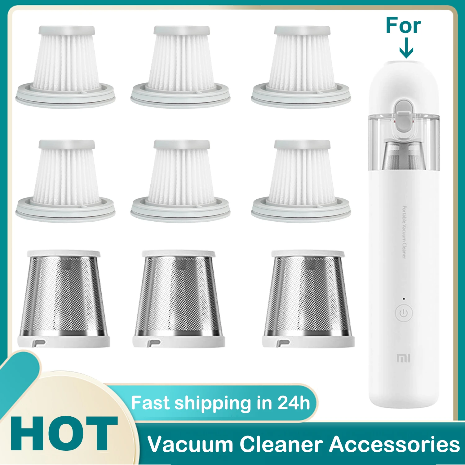 Hepa Filter For Xiaomi Mijia Handy Vacuum Cleaner SSXCQ01XY Spare Part ...