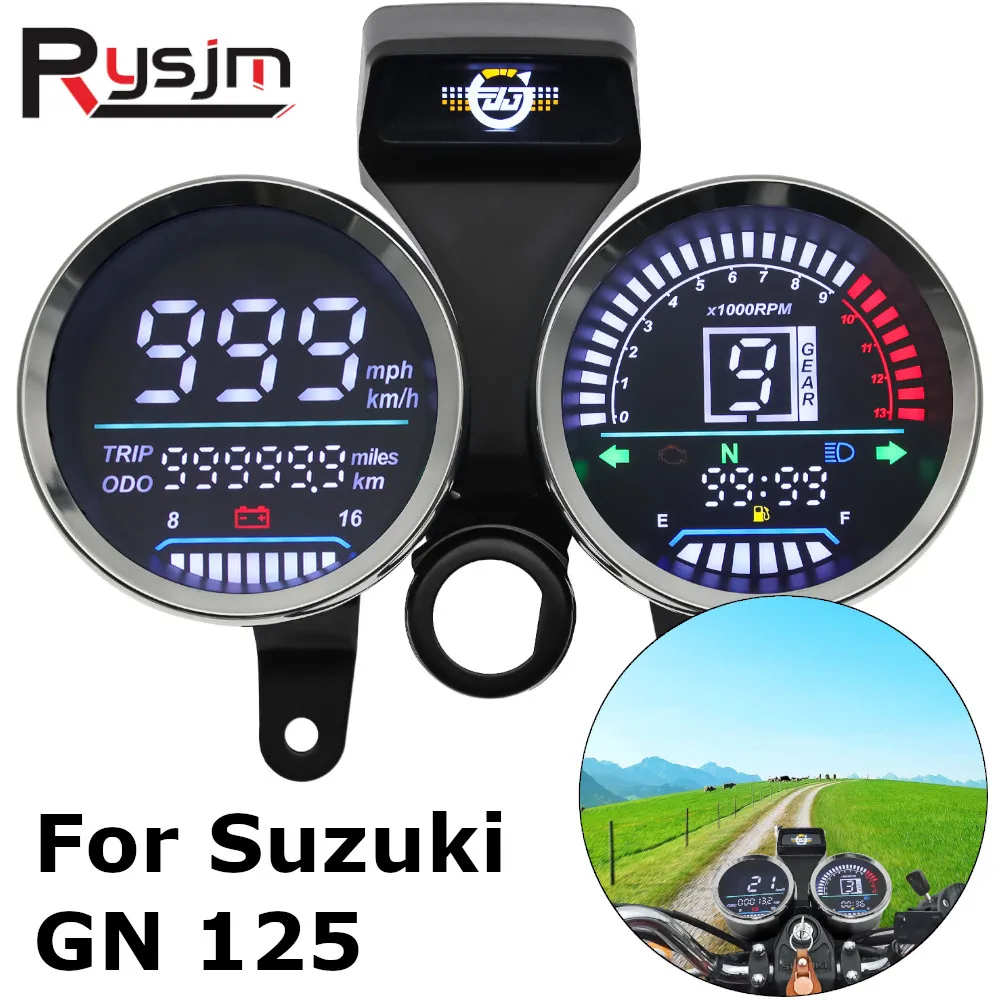 For-Suzuki-Digital-Speedometer-Motorcycle-Speed-Tachometer-For-Suzuki ...