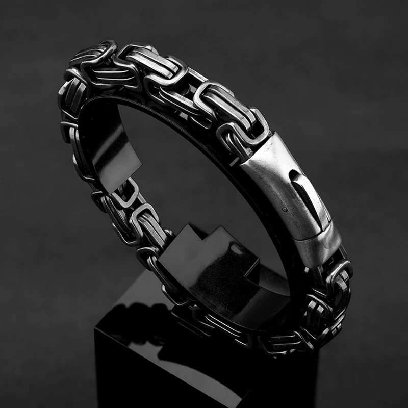 MKENDN-Punk-Men-Vintage-King-Chain-Bracelets-for-Men-Stainless-Steel ...