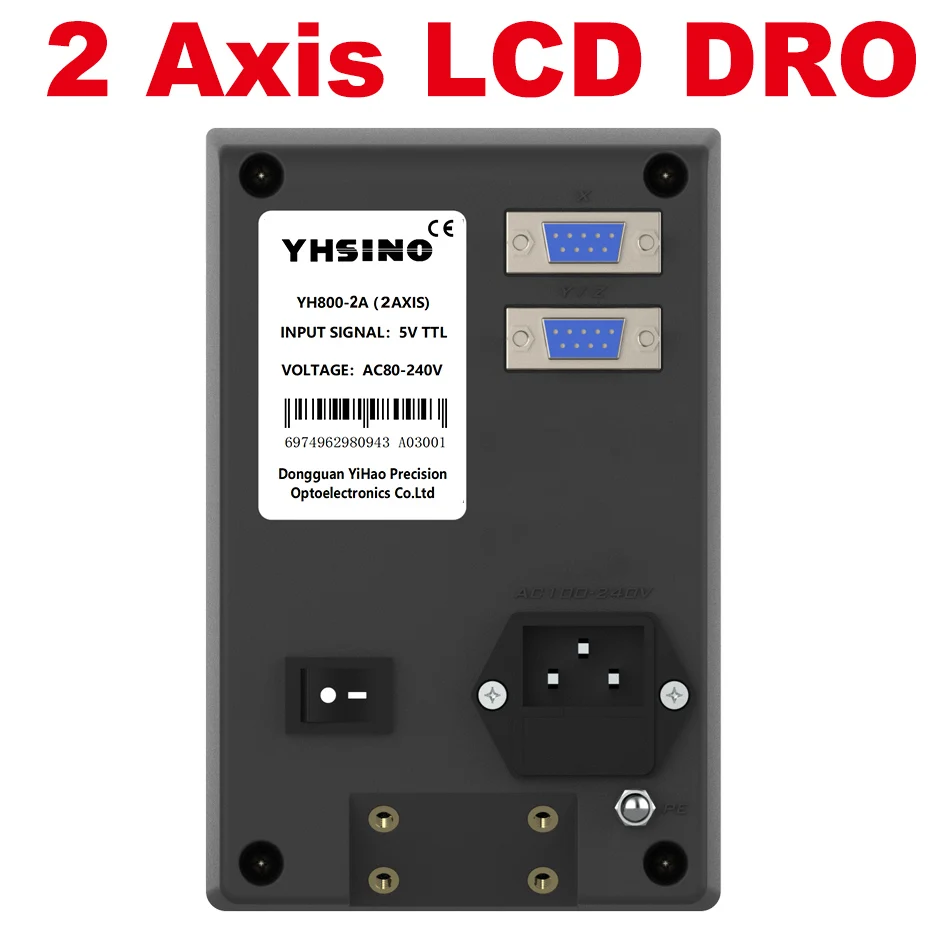 Mini Eszterga Cnc Mill Lcd Dro Yh800-2A Digitális Leolvasási Készlet 11 ...