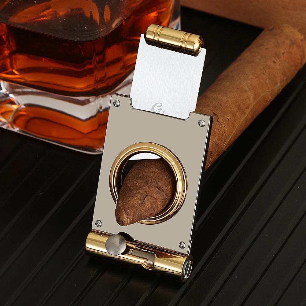 GALINER Professional Cigar Cutter With Puncher Tobacco Cutting Metal ...