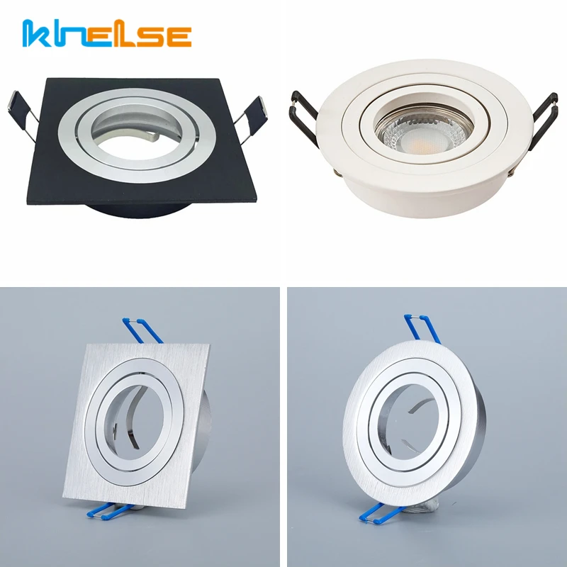 5pcs Recessed Adjustable Spotlight Mounting Frame GU10 MR16 Socket ...