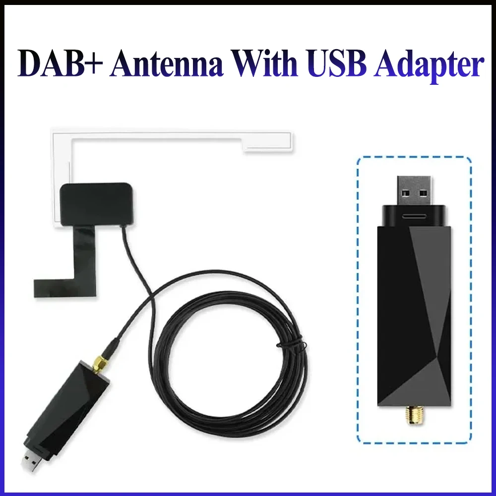 DAB-Antenna-With-USB-Adapter-Android-For-Car-Radio-GPS-Stereo-Receiver ...