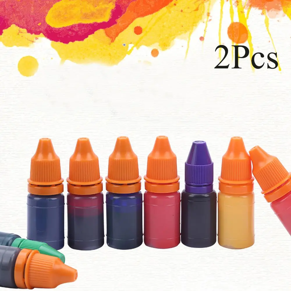2Pcs-10ml-Flash-Refill-Ink-9-Color-Inking-Photosensitive-Seal-Stamp-Oil ...