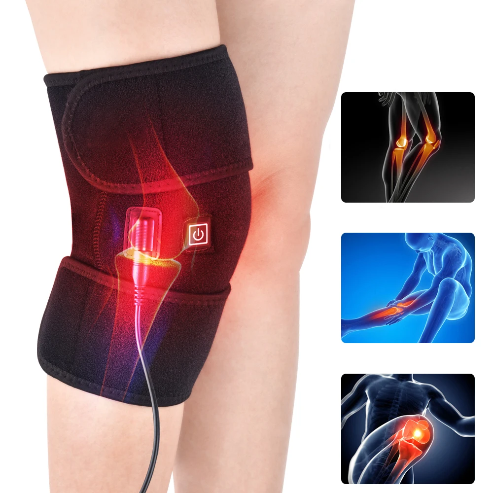 Electric-Heating-Knee-Massager-Arthritis-Knee-Support-Brace-Pads-for ...