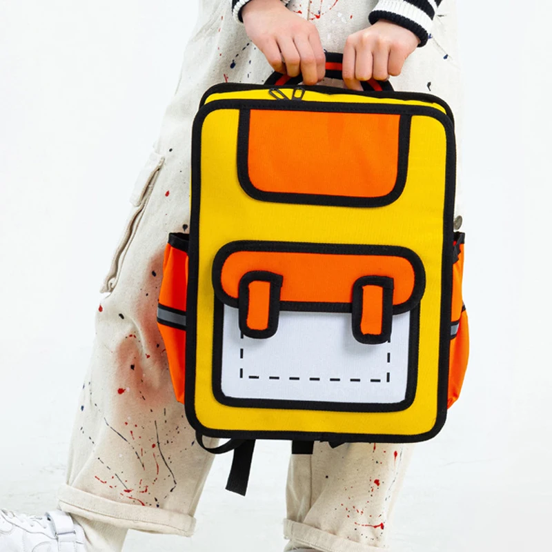 2024 New Backpack Two-dimensional Kindergarten Schoolbag Cartoon 3D ...
