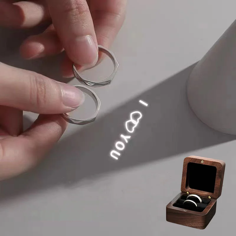 Projection-Engagement-Rings-925-Silver-I-LOVE-YOU-Couple-Rings-Jewelry ...