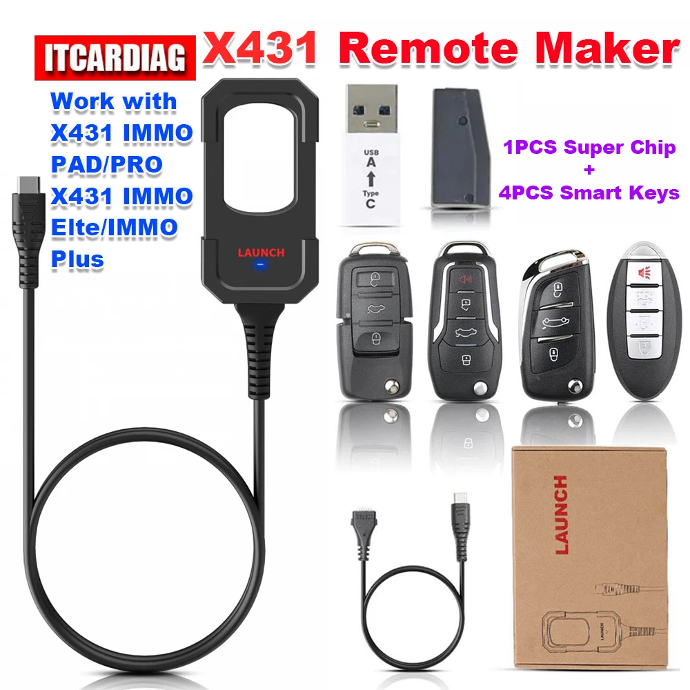 Launch-X431-Key-Programmer-Remote-Maker-with-Super-Chip-4pcs-Universal ...