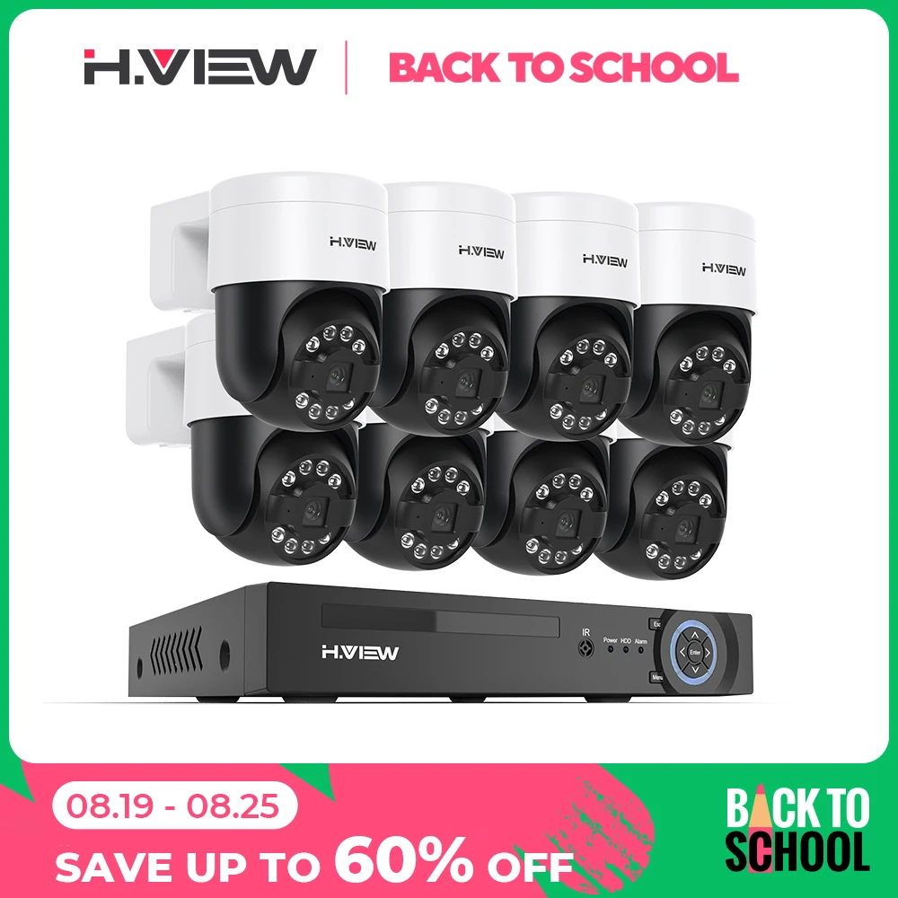 H-view-8Ch-4K-5MP-8MP-Cctv-Security-Camera-System-Ptz-Home-Video ...