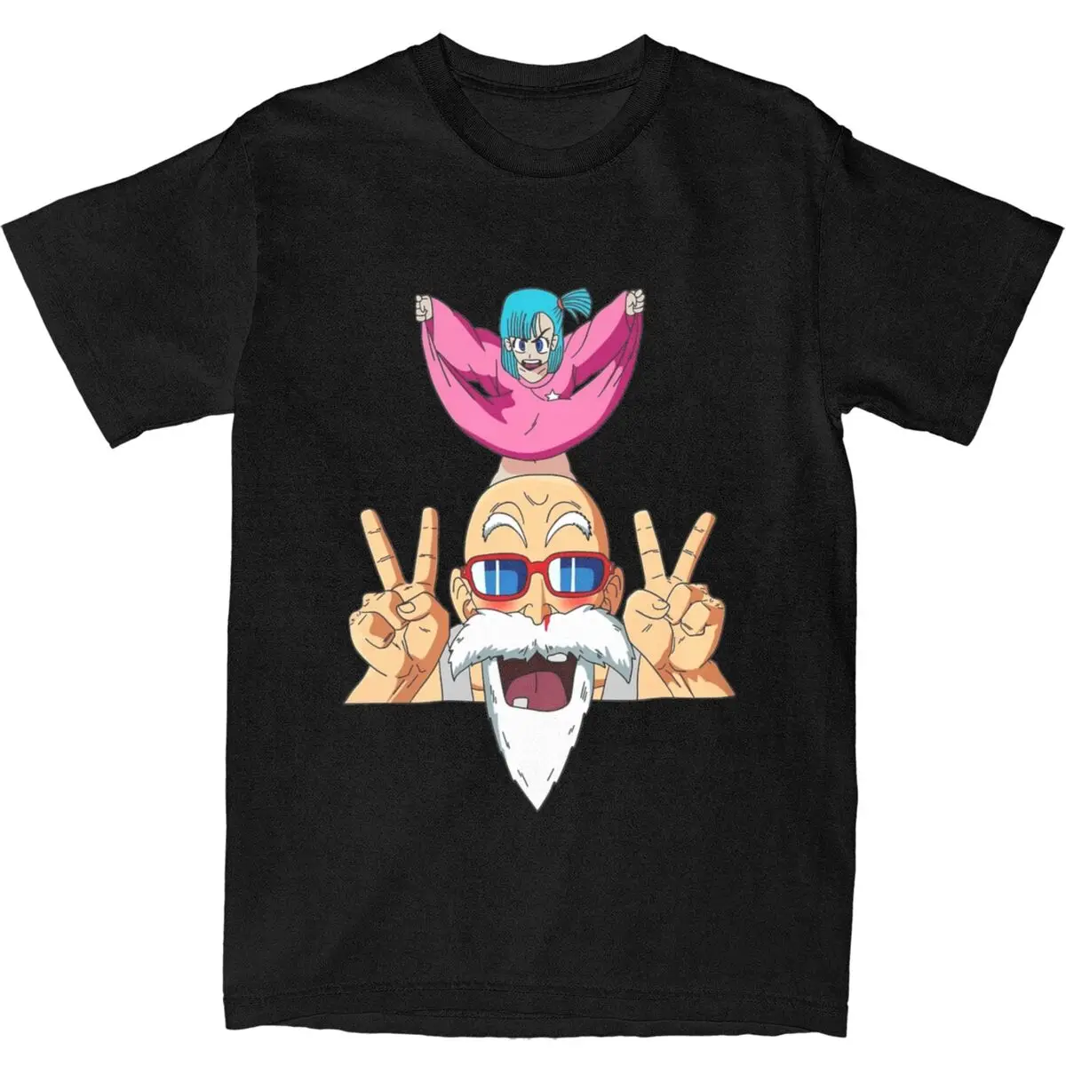 Men-Women-Master-Roshi-And-Bulma-T-Shirt-Merchandise-Novelty-Pure ...
