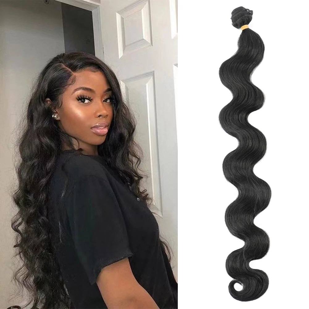 Belle-Show-Synthetic-Body-Wave-Hair-Bundles-Heat-Resistant-Fiber-Weave ...