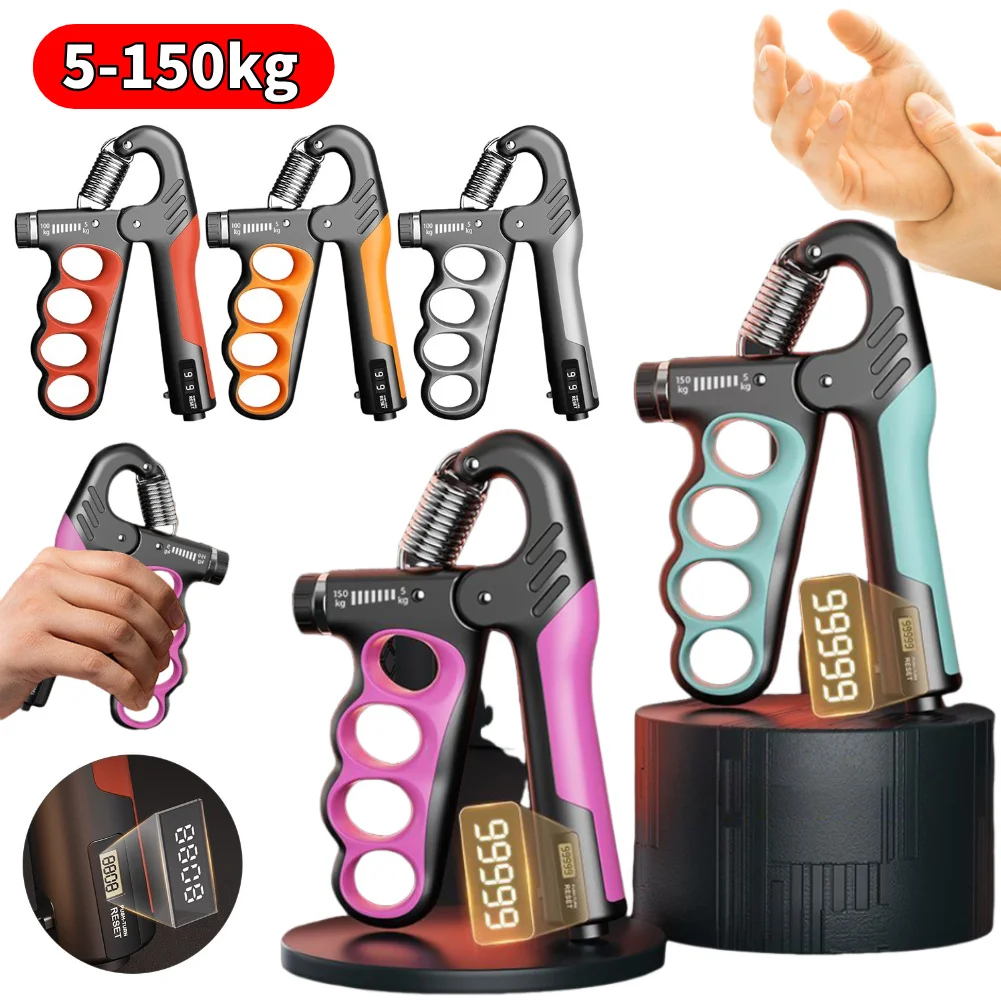 5-100Kg Hand Gripper Gym Wrist Expander Hand Grip Strengthener ...