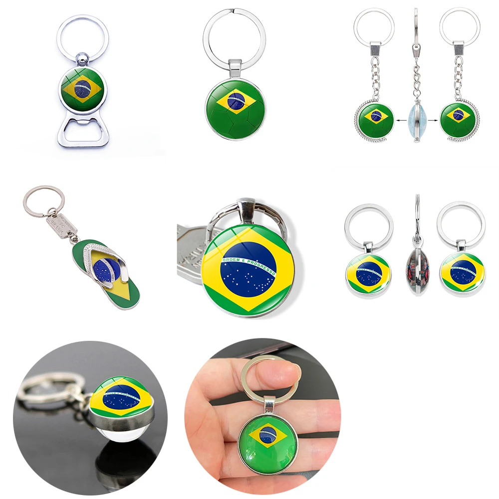 Brazil-Flag-Soccer-Keychain-Brazilian-Slippers-Charm-Key-Chain-Ring ...