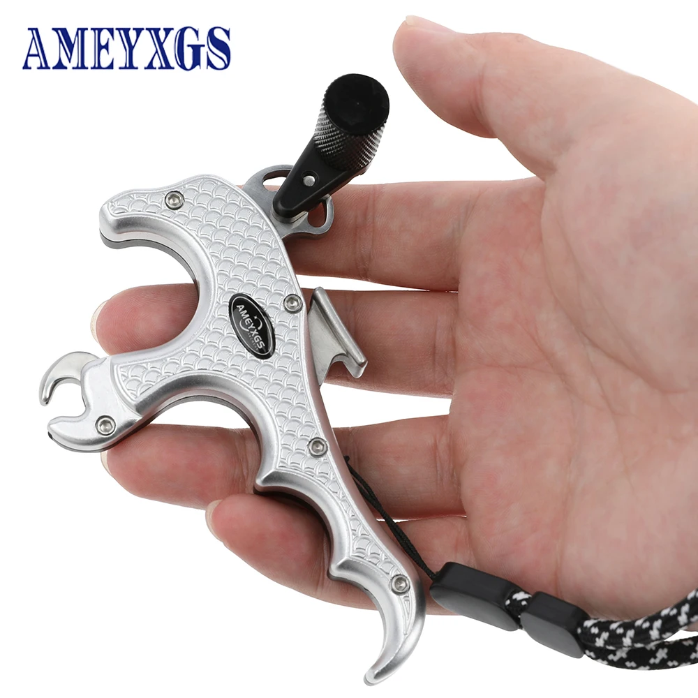 4-Finger-Archery-Release-Aid-Compound-Bow-Automatic-Release-Right-Left ...