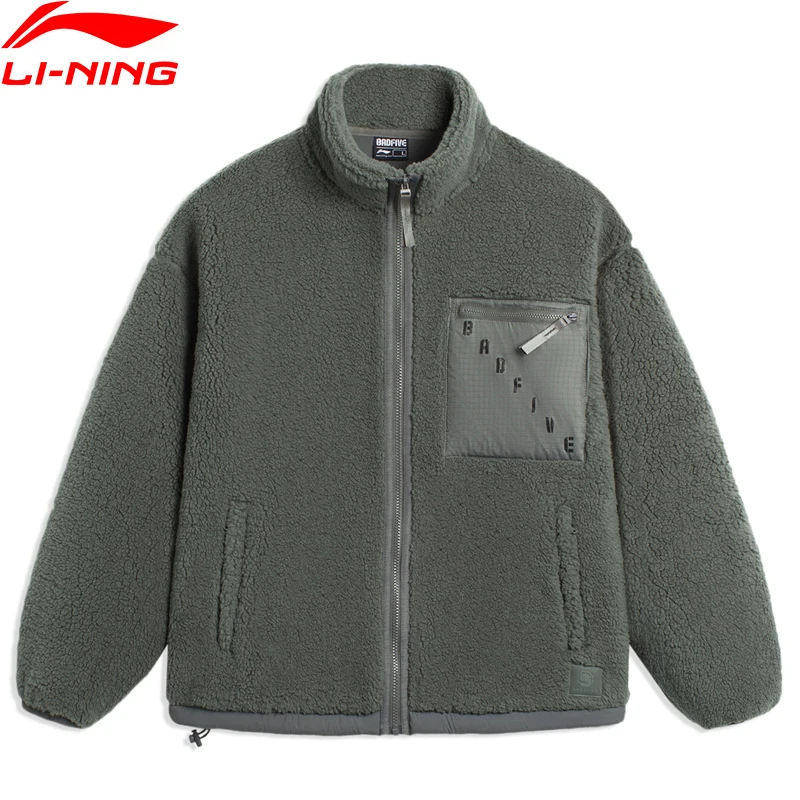 Li-Ning-Men-BADFIVE-Basketball-Polar-Fleece-Jacket-100-Polyester-Loose ...