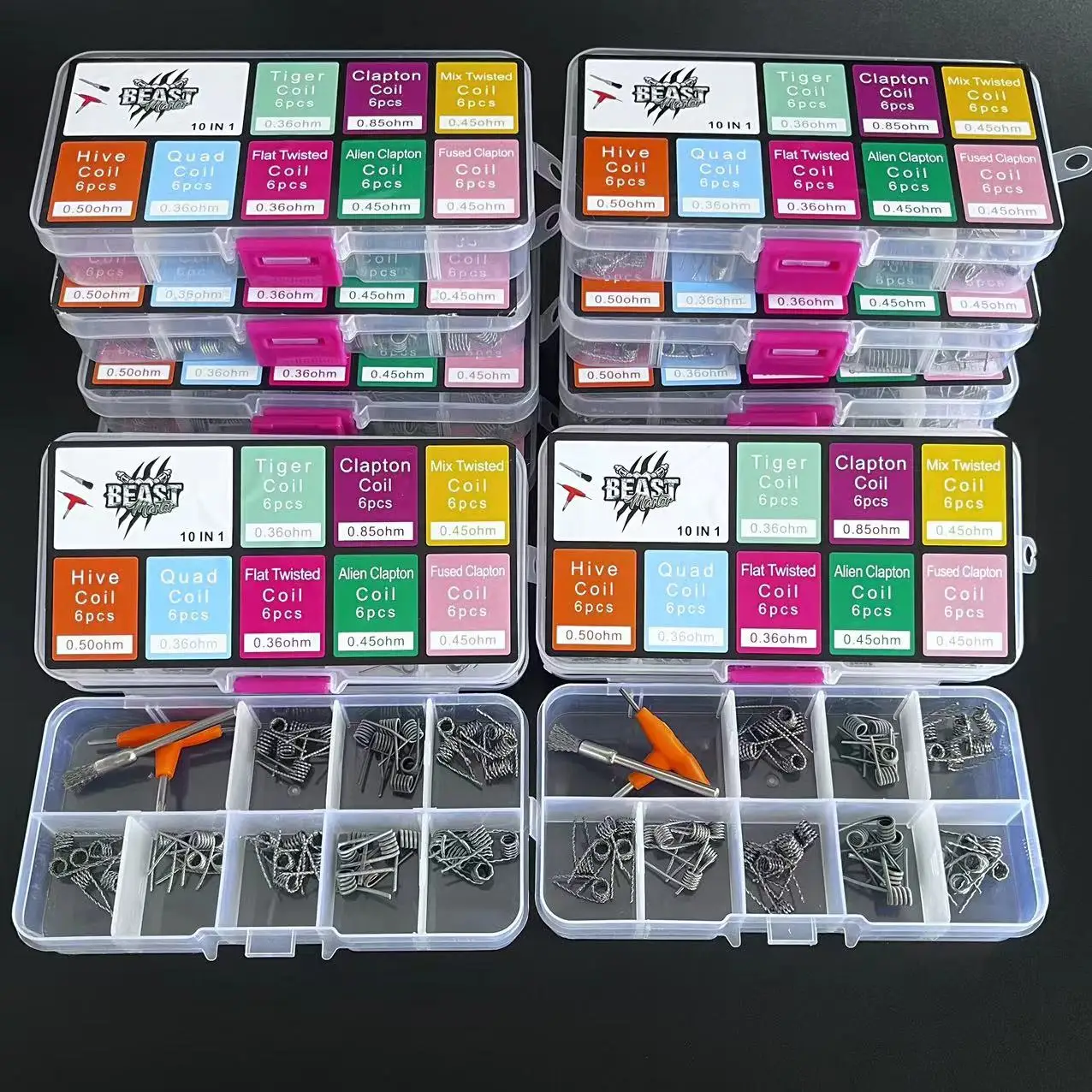 3mm-Inner-Hole-Prebuilt-D-L-DTL-Springs-Coil-Flat-Mix-Twisted-Fused ...