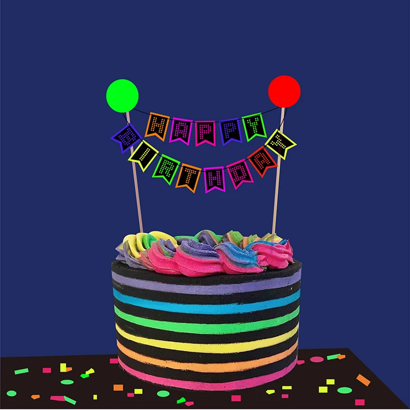 Glow Party Cake Ideas