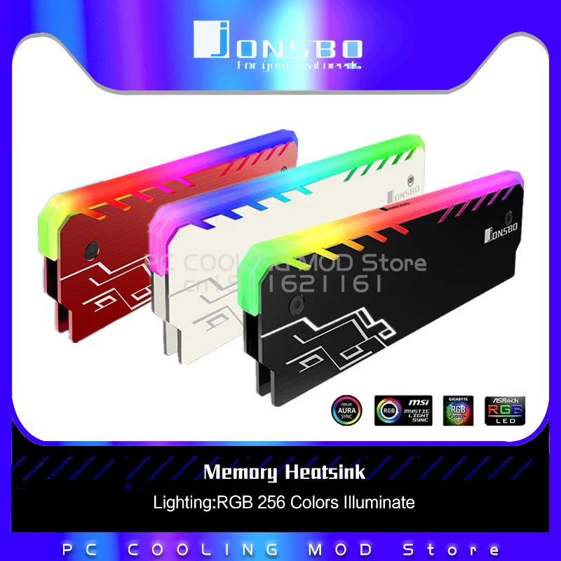 JONSBO-PC-Case-RGB-Memory-RAM-Cooler-Heatsink-Cooling-Radiator-Cover ...