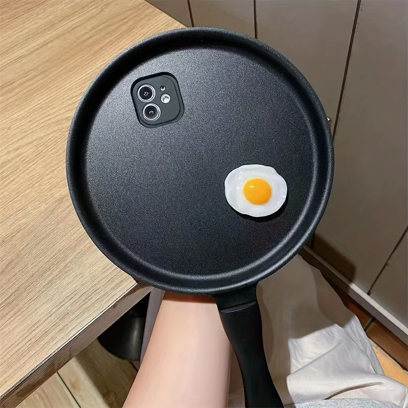 Pan Fried Eggs Phone Case For IPhone 14 13 12 11 Por Max, Frying Pan ...