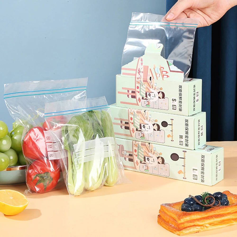Food-Preservation-Sealing-Bags-Home-Travel-Transparent-Sealing-Storage ...