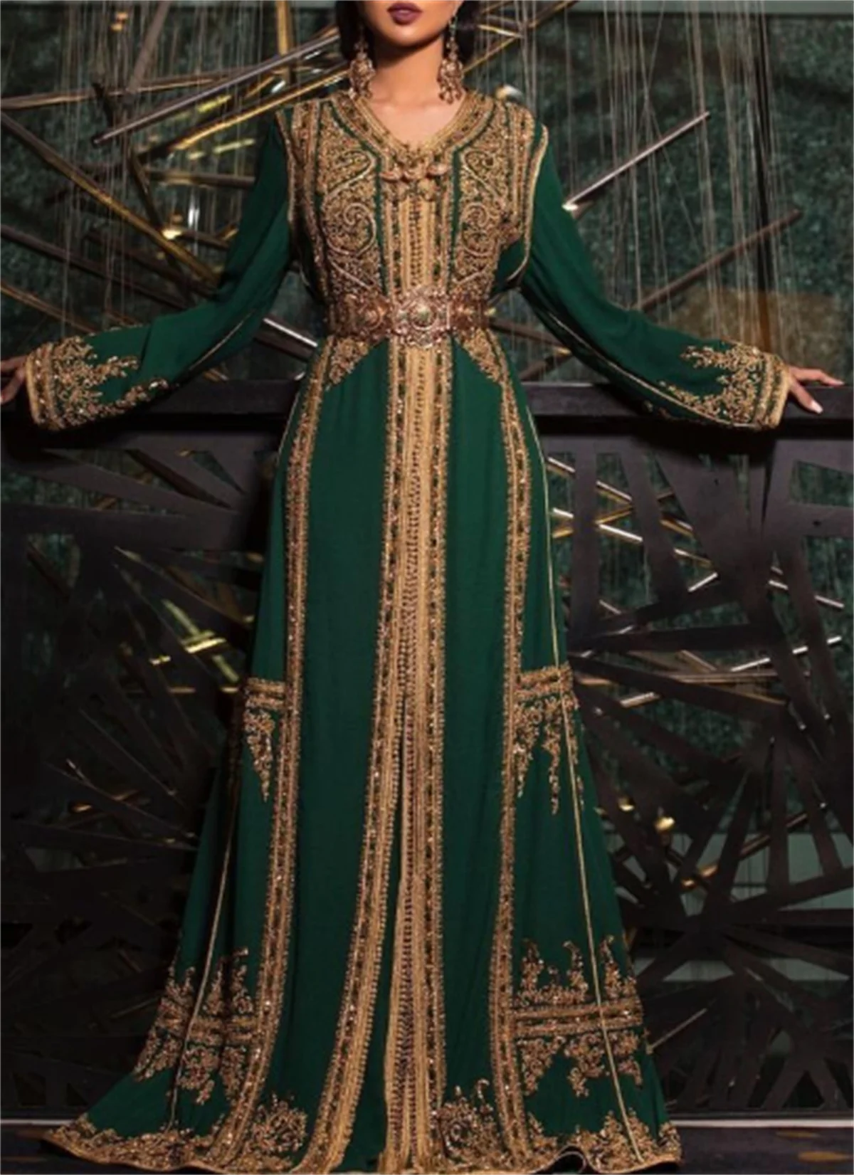 Muslim-Party-Gowns-Moroccan-Dubai-Kaftan-Lace-Formal-Evening-Dresses-V ...