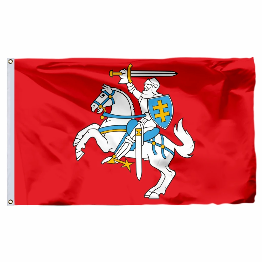 Lithuania Yellow Shield Kingdom Historical Flag LT SSR 3X5FT Banner ...