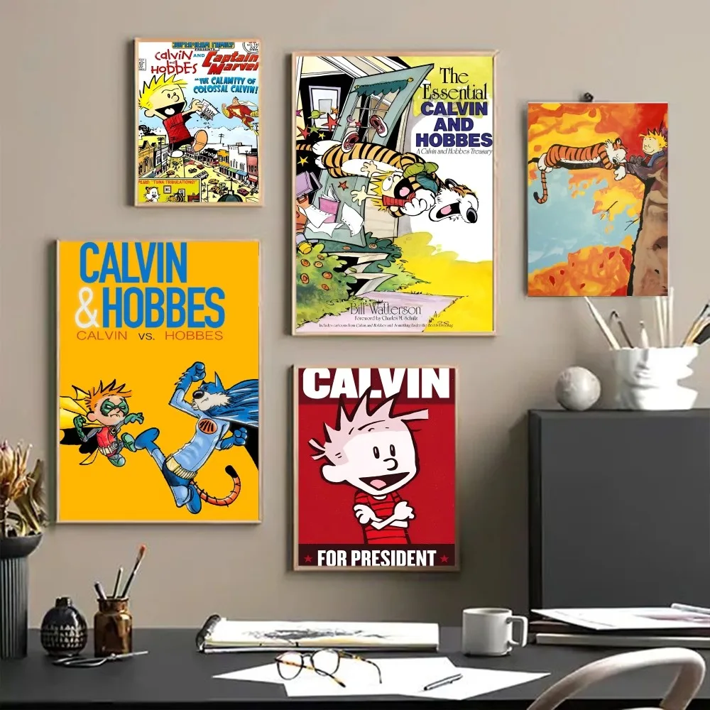 C-Calvin And H-Hobbes Classic Movie Posters Fancy Wall Sticker for ...