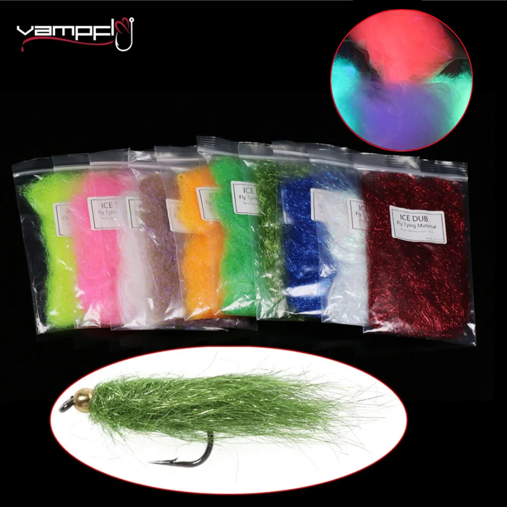 Vampfly-2Bags-8CM-Long-UV-Ice-Dub-Fly-Tying-Material-For-Tying-BaitFish ...