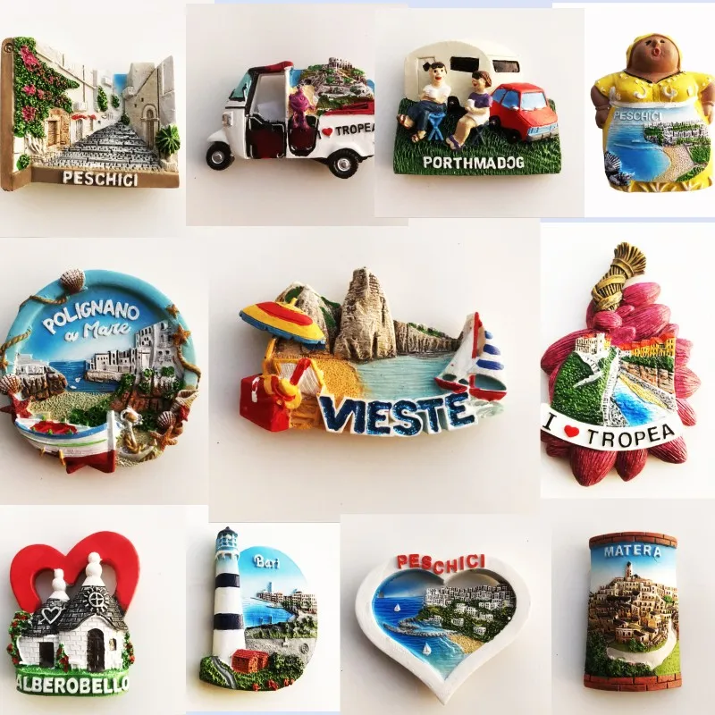 Italy-Fridge-Magnets-Polignano-Alberobello-Ostuni-TROPEA-Vieste-Puglia ...