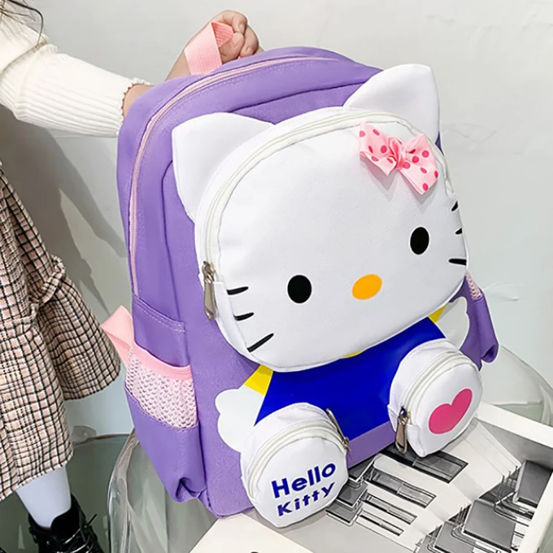 Sanrio-Hello-Kitty-Student-School-Bag-Cartoon-3d-Stereo-Kindergarten ...