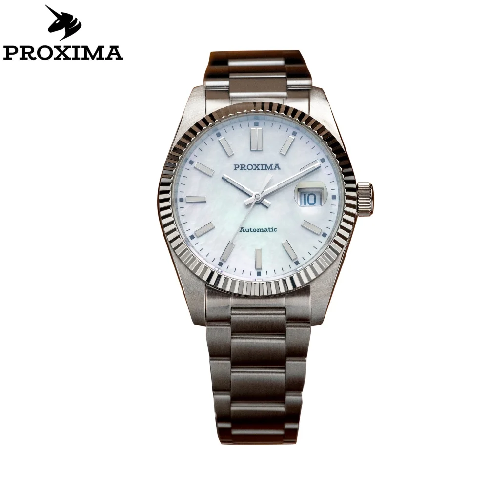 Proxima-PX1705-Men-Watch-39mm-MOP-Dial-Vintage-Luxury-Sapphire-PT5000 ...
