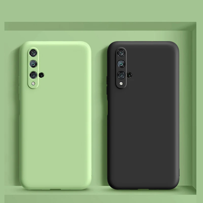 Coque Souple En Silicone Mat Pour Huawei, Compatible Nova 5t, Honor 20 ...
