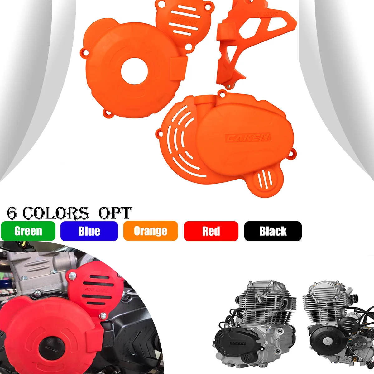 Motocross-Engine-Clutch-Guard-Water-Pump-Cover-Ignition-Protector-For ...