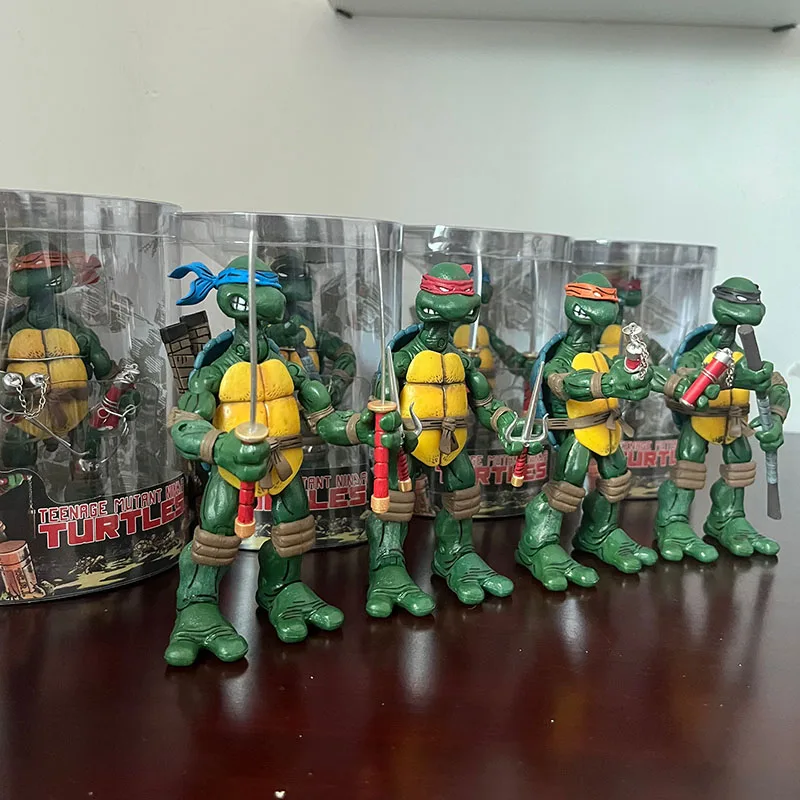 4pcs-NECA-Turtle-Figure-Raph-Leonardo-Donatello-Mikey-Action-Figures-14 ...