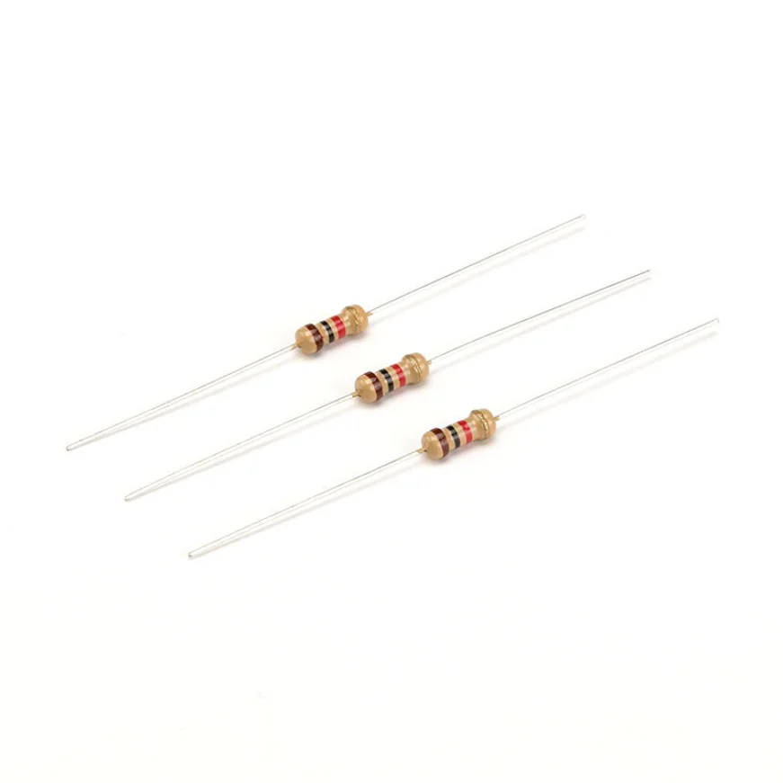 (100pcs) Carbon Film Resistor 1/4W 5% 100K 120K 150K 180K 200K 220K ...