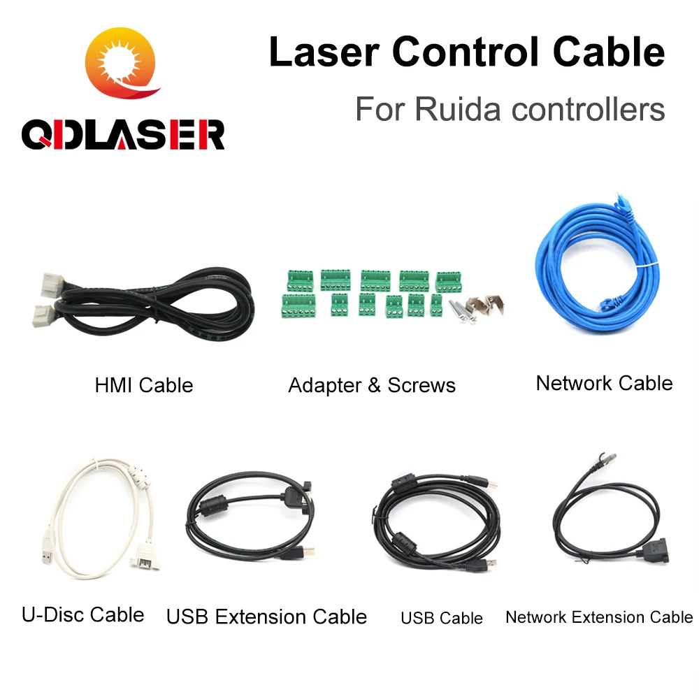 QDLASER-Ruida-RDC6445G-S-RDC6442S-RDC6432-CO2-Laser-Controller-Cables ...