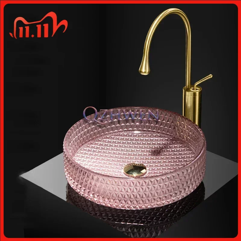 Bathroom-Washbasin-Tempered-Glass-Sink-Luxury-Crystal-Countertop-Art ...