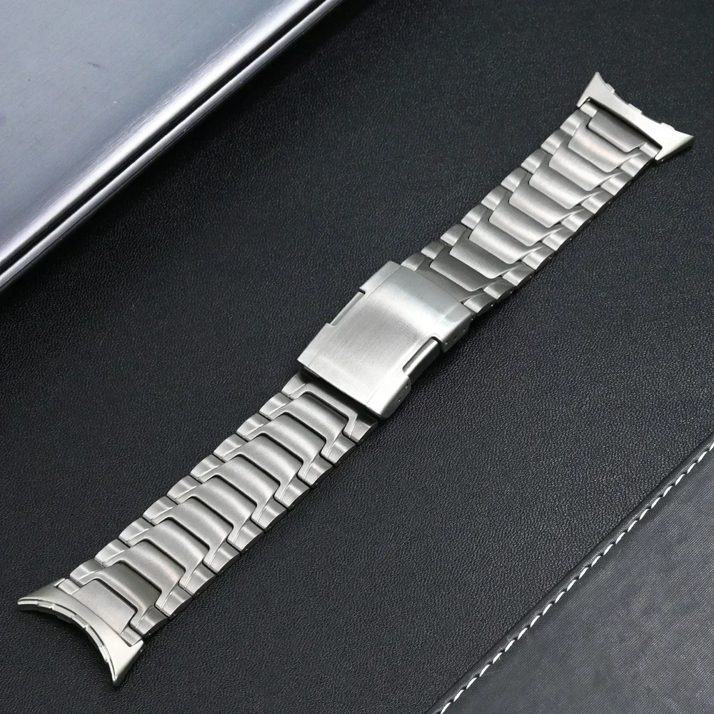 Luxury Titanium Strap for Google Pixel Watch 3 45mm Link Bracelet Band ...