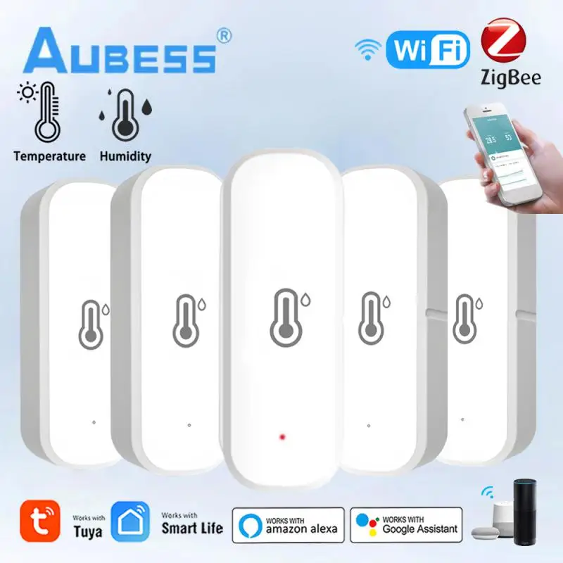 Tuya WiFi Temperature & Humidity Sensor Indoor Smart Humidity Sensor ...