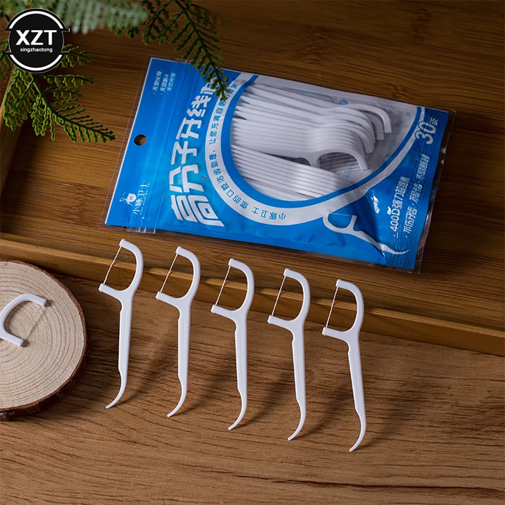 Piezas-de-hilo-Dental-palillos-de-dientes-limpieza-Interdental-hilo ...