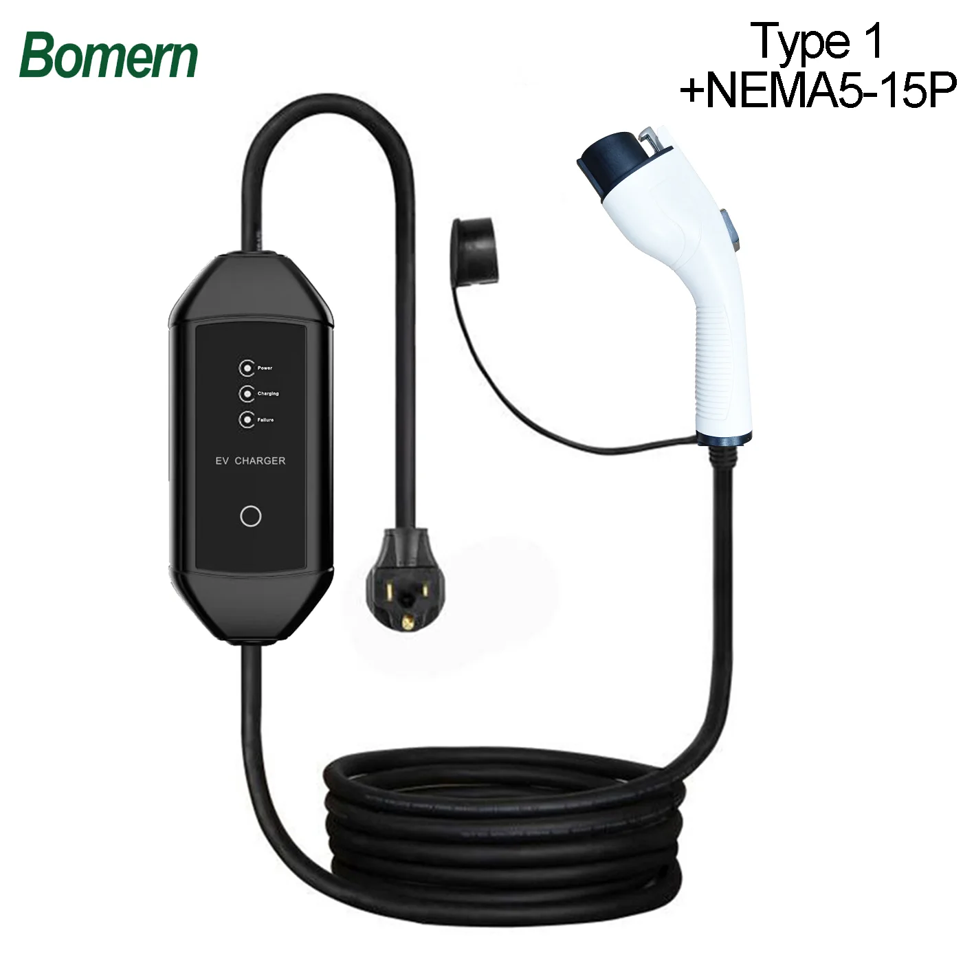 Model-2-16Amp-wall-NEMA5-15-Plug-EVSE-type-1-electric-car-ev-charger ...