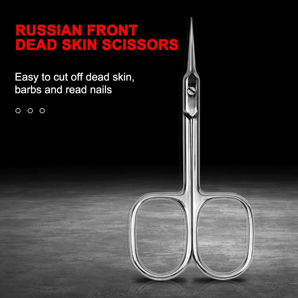 Russian-Manicure-Scissors-Cuticle-Regrowth-Cut-Curved-Tip-Nail-Pedicure ...