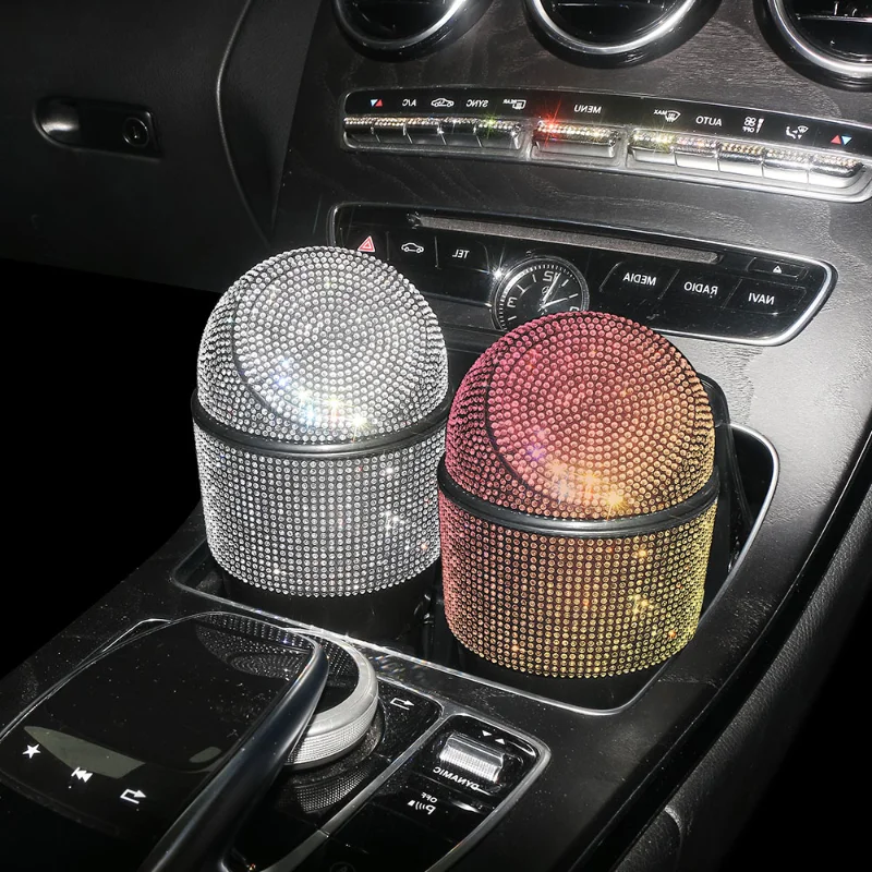 Luxury-Diamond-Car-Trash-Can-Mini-Auto-Garbage-Can-Bling-Rubbish-Bins ...
