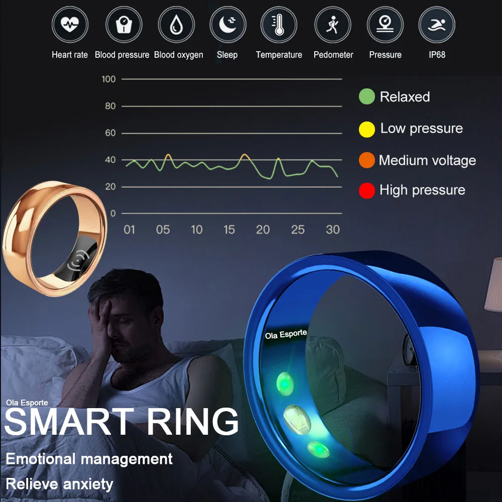 Smart-Ring-Aktivit-t-Fitness-Tracker-Herzfrequenz-Schlaf-Monitor-Blut ...