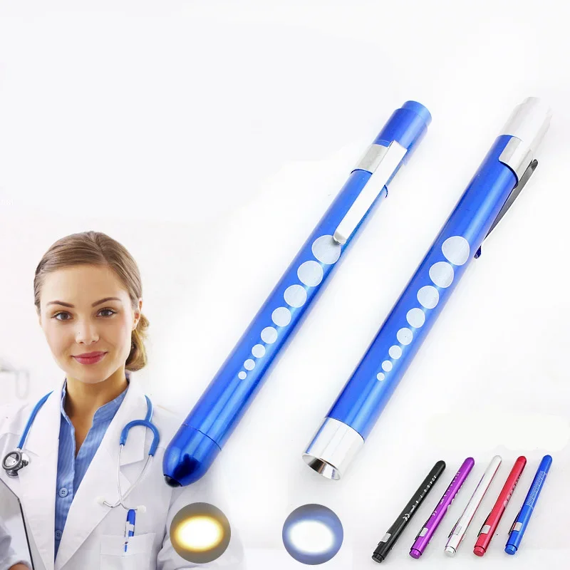 LED-Medical-Clinical-Pen-Light-Ophthalmic-Pupil-Pen-Light-White-Yellow ...