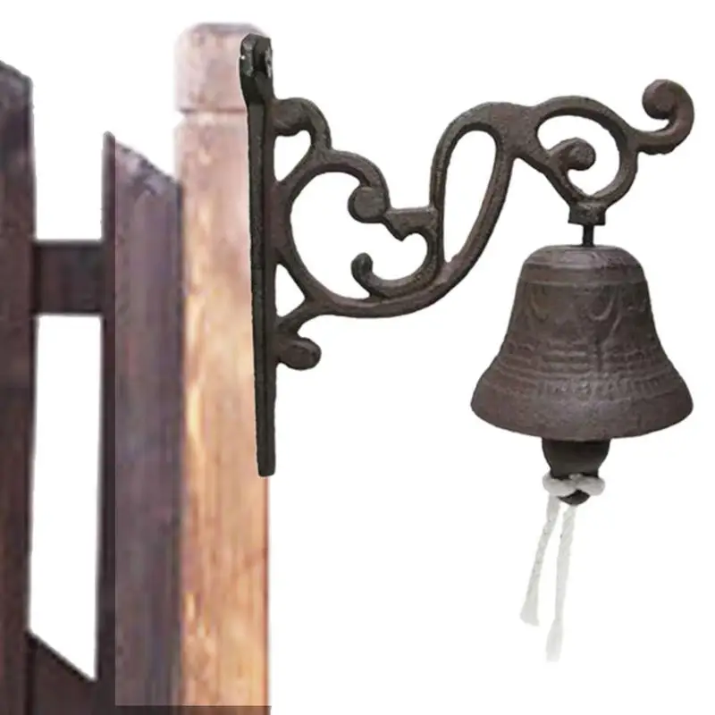 Dinner Bell Outdoor Dinner Bell Large Farmhouse Door Bell Cast Iron ...